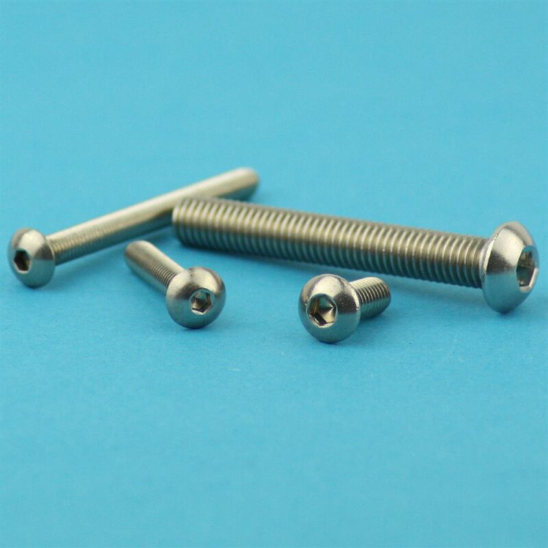 M5x25 Linsenkopfschrauben mit ISK ISO 7380 Edelstahl A2, Schrauben